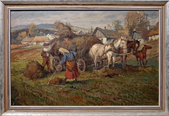 Gottlieb Berghauer | Sklízení sena | MutualArt