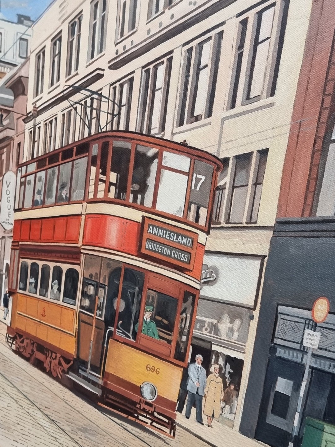 Peter St. Clair Merriman | Trams in Argyle Street | MutualArt