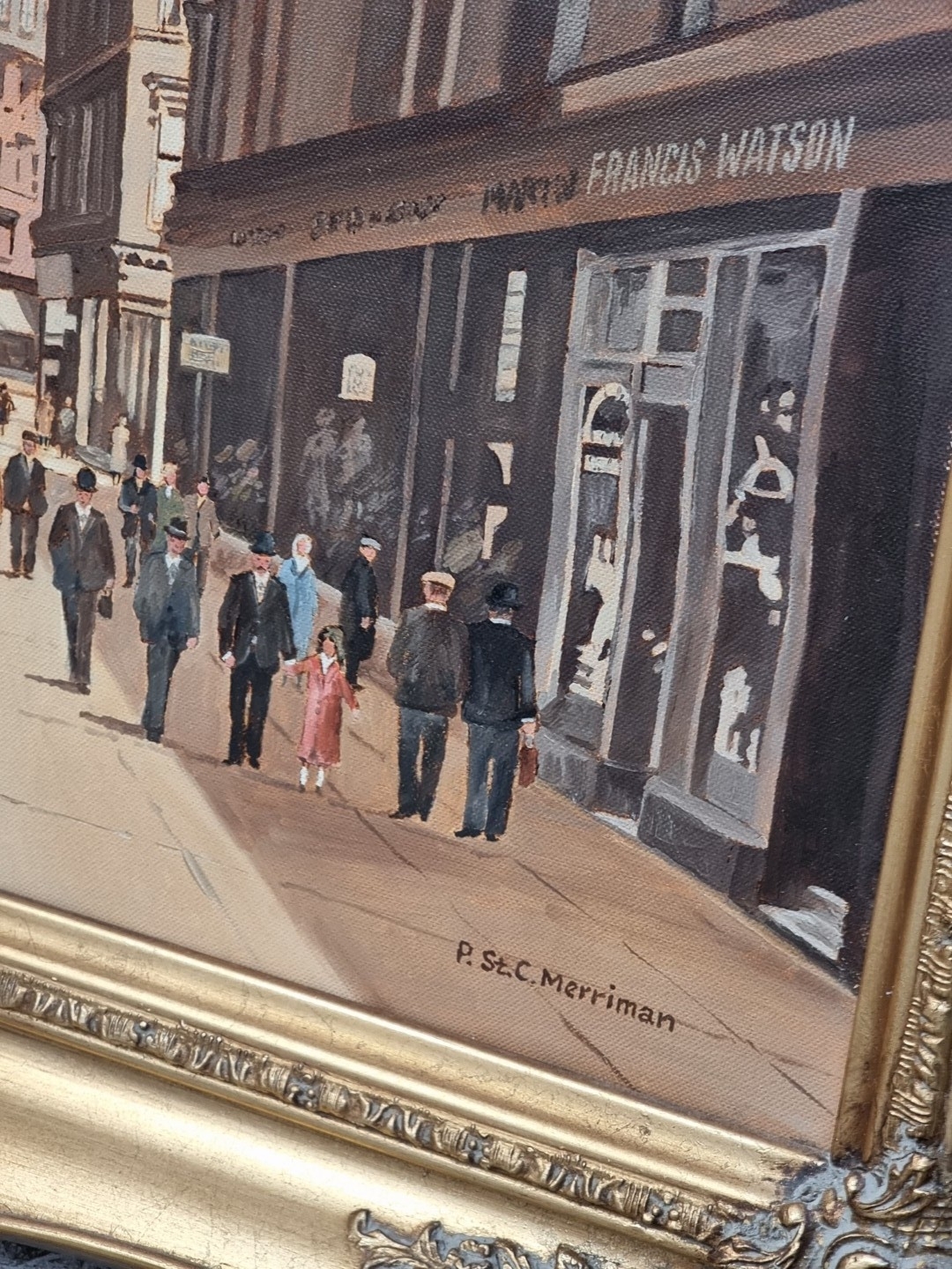 Peter St. Clair Merriman | Trams in Sucky Hole Street | MutualArt