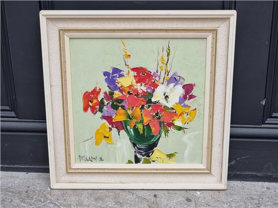 George Richard Deakins | Still life of flowers in a vase; Untitled (81 ...