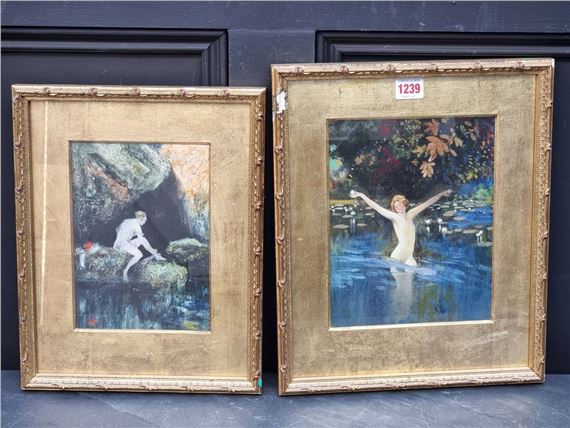 Hal Hurst | water nymphs | MutualArt