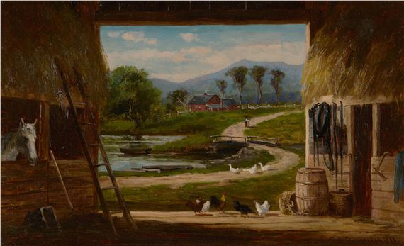 Frank H. Shapleigh | Mote Mountain from the Barn in Conway, NH (1881 ...
