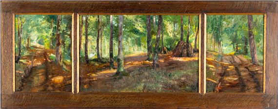 Léon Frédéric | Léon Frederic (1856-1940) 'Triptych of the Sonian ...