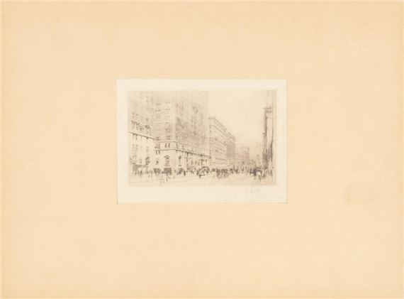 William Walcot | William Walcot Park Avenue Drypoint Etching | MutualArt