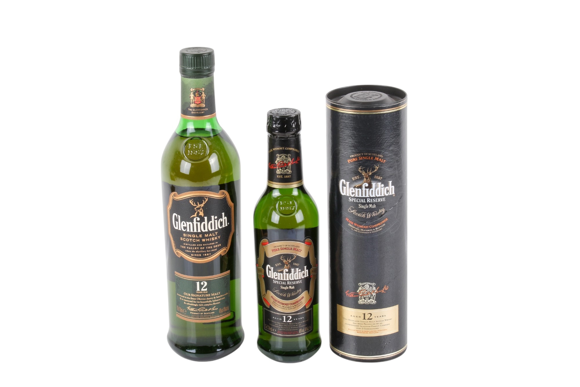 Scotch | Two bottle of 12 years old Glenfiddich single malt Scotch ...