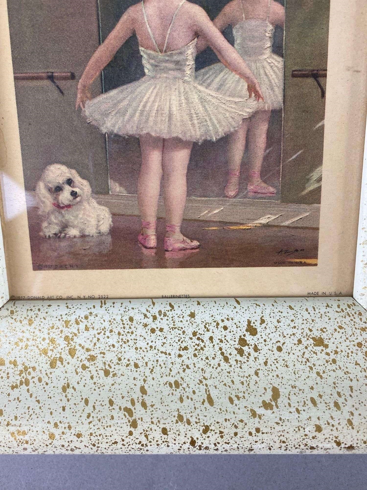 August Albo | Group of 4 1957 Framed Donald Art Co Ballerinettes by ...