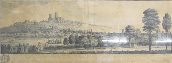 Buck Samuel | The South West Prospect of the City of Lincoln framed ...
