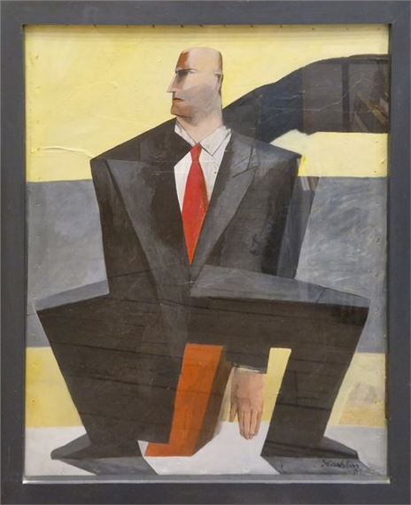 Alain Staehlin | Seated man (1991) | MutualArt