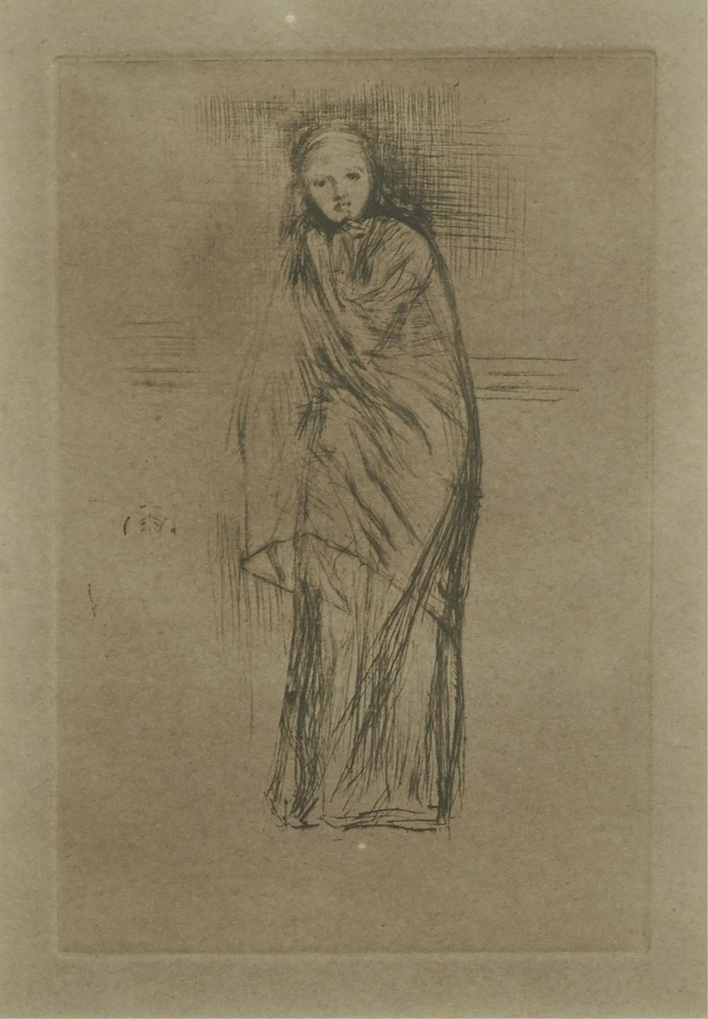 James Abbott McNeill Whistler | The Model Resting (Draped Model | MutualArt