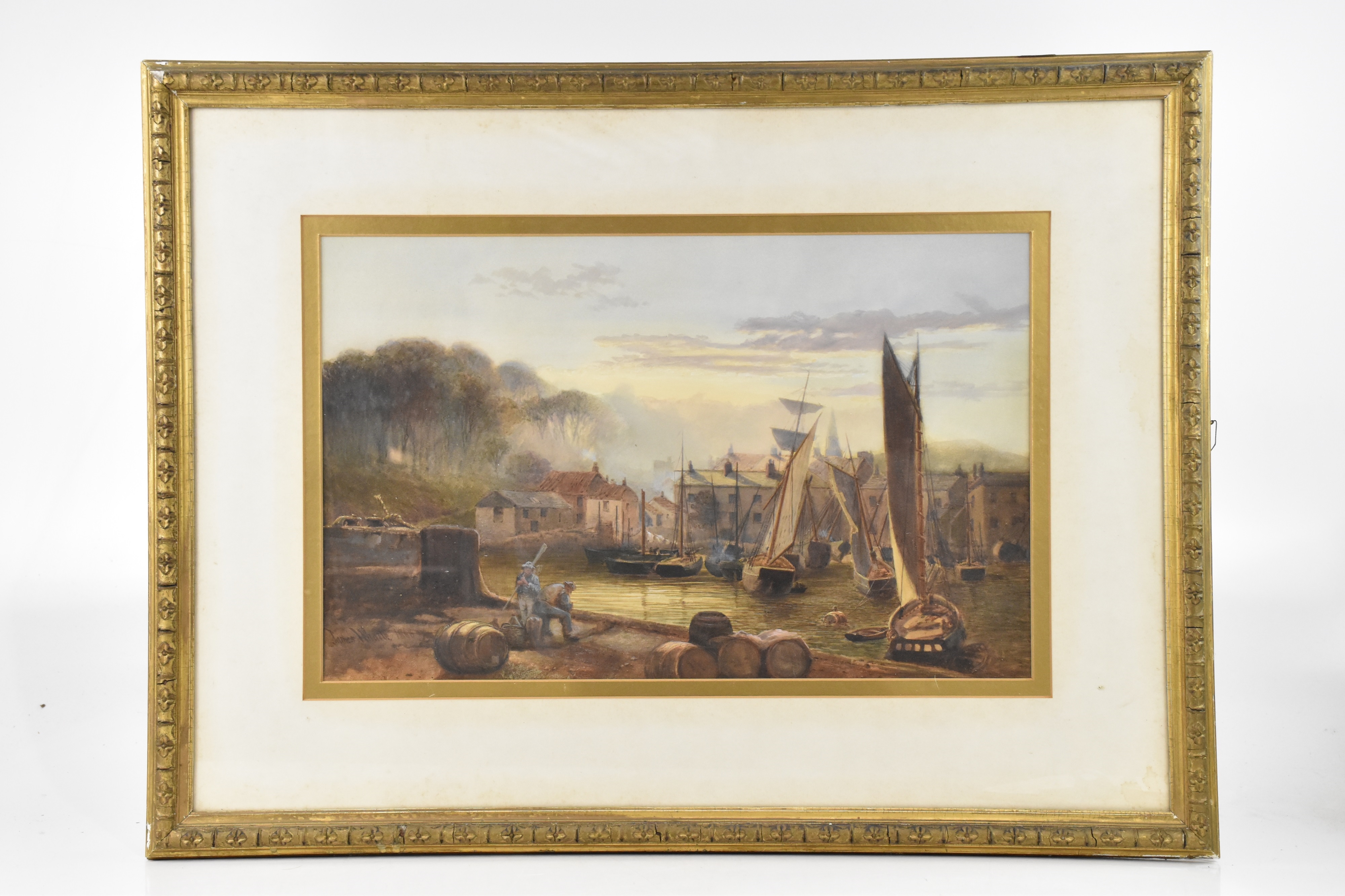 James Whaite Harbour Scene Mutualart