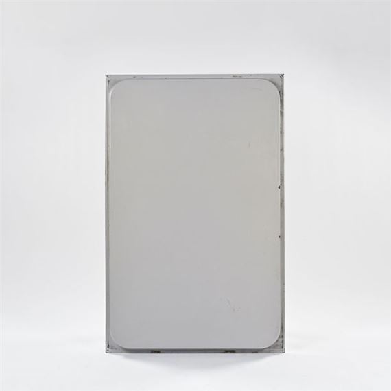 Jean Prouvé | Architectural panel in light gray enameled sheet metal ...