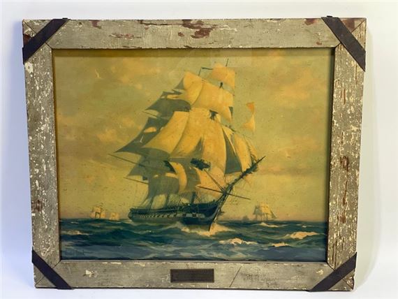 Gordon Grant | Gordon Grant Print. Old Ironsides | MutualArt