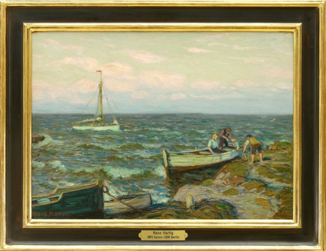 Hans Hartig | Abend am Haff. (Circa 1915) | MutualArt