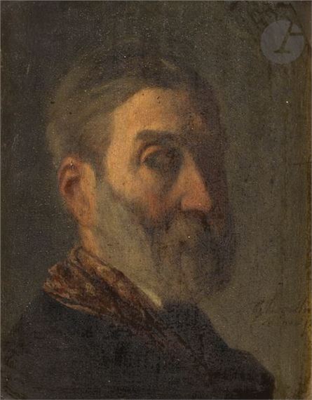 Jacques-Gustave Hamelin | Three-quarter self-portrait | MutualArt