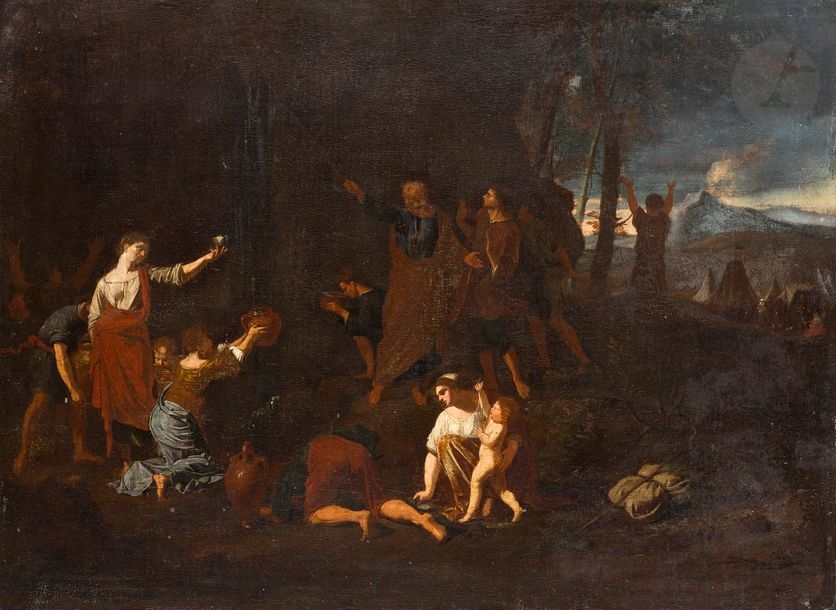 Jan Miel | Moses striking the rock | MutualArt