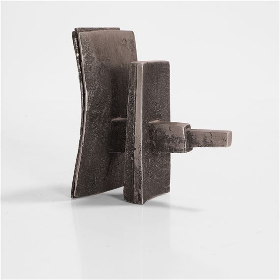 Geoffrey Petts Clarke | slab with leaves an aluminium maquette 1965 ...