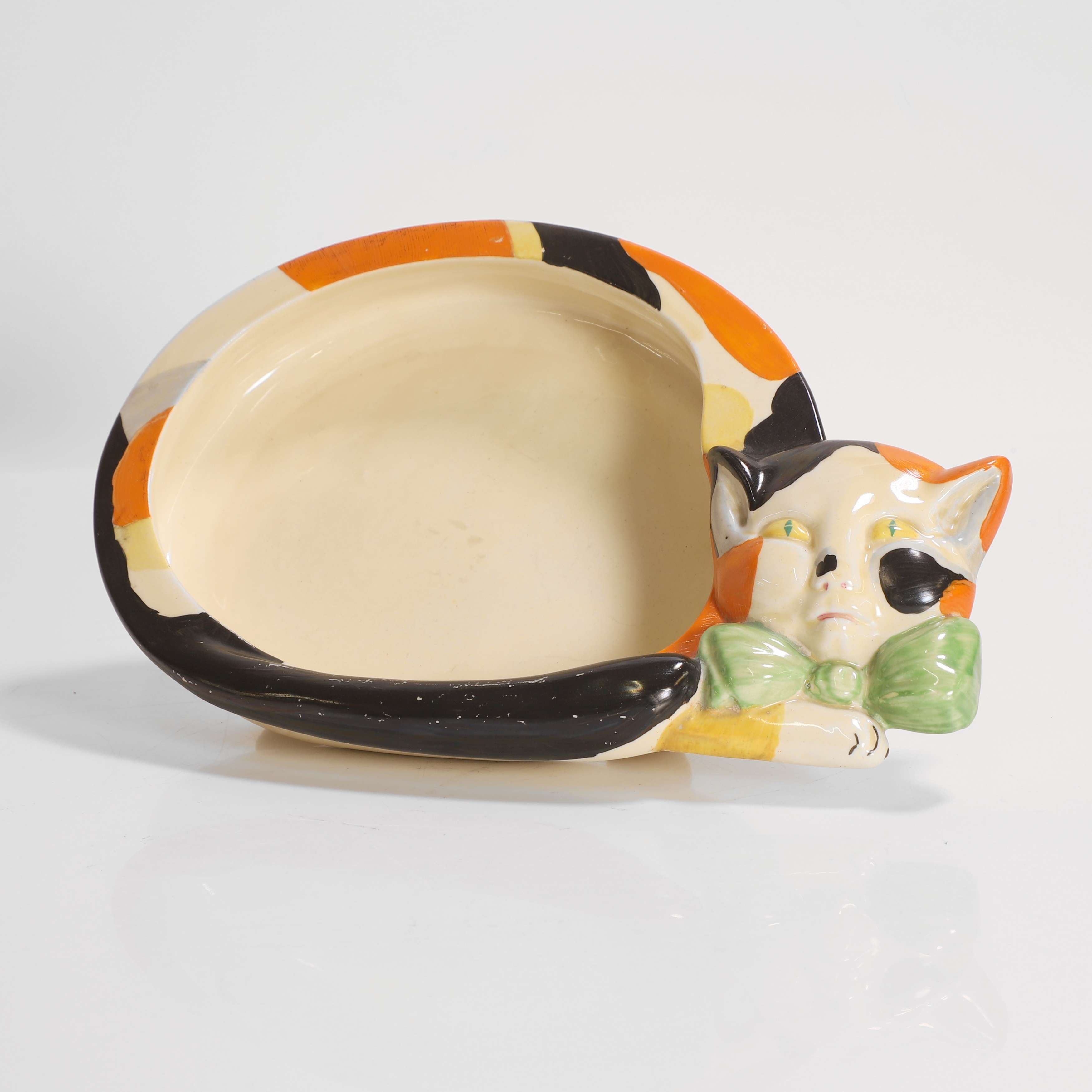 Clarice Cliff | a shop display ‘Laughing Cat’ pottery nursery bowl c ...