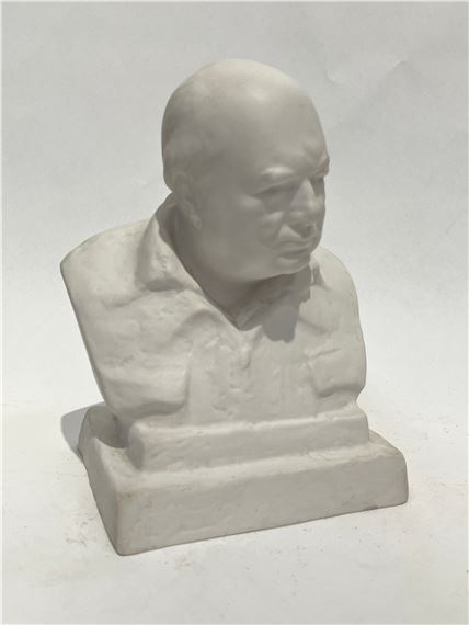 Oscar Nemon | A midth Century Spode bust of Winston Churchill after ...