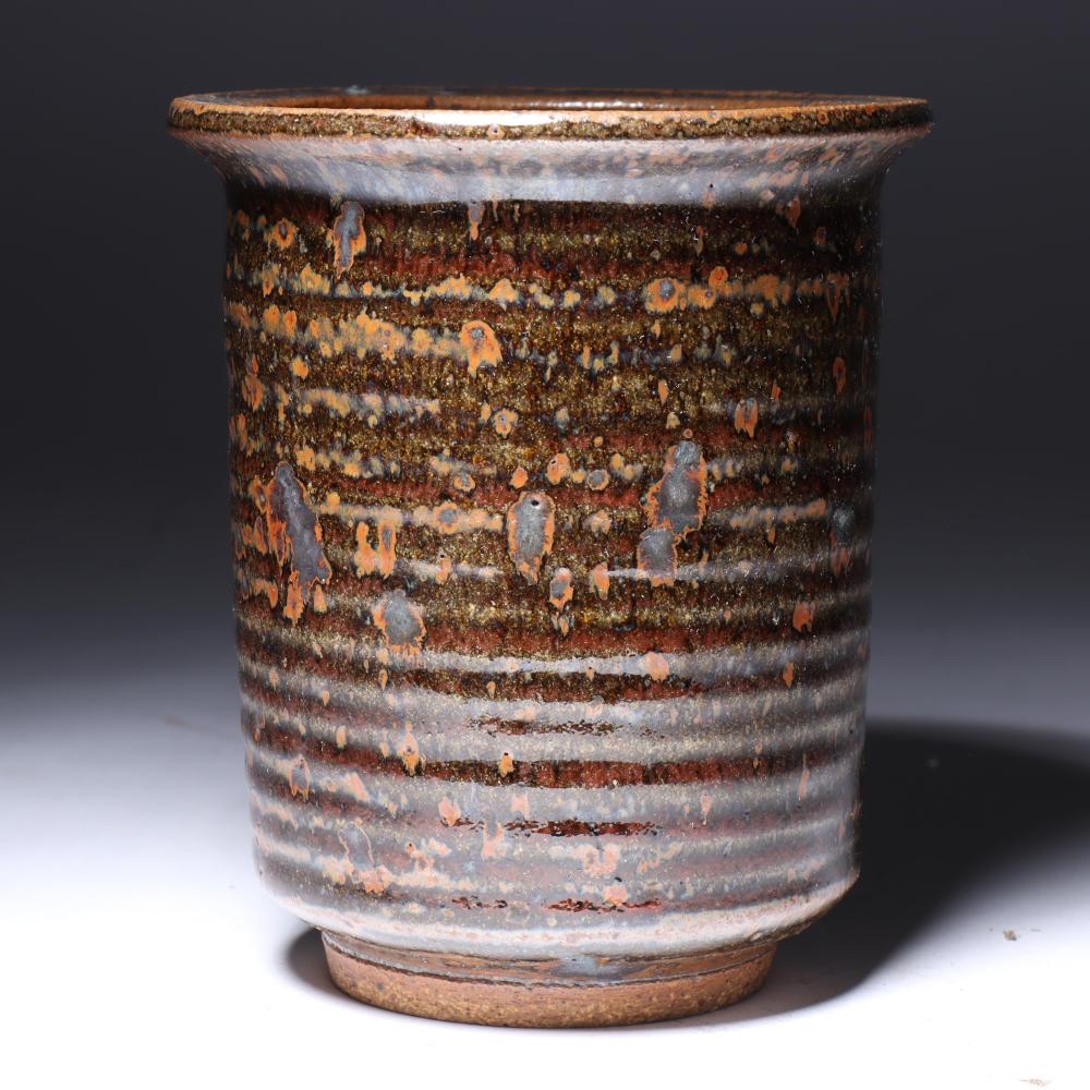 Laura Andreson | American studio pottery ribbed stoneware vessel with ...