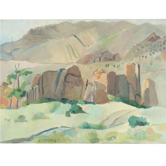 George Mccullough | stone monument, mountain landscape (15) | MutualArt