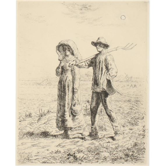 Jean-François Millet | Peasants Going to Work, 1863 (1863) | MutualArt