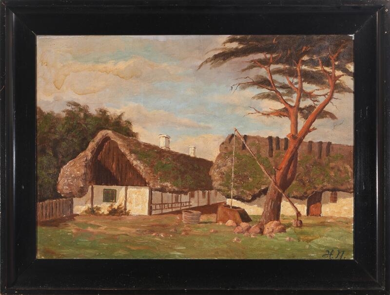Hans Helge Nielsen | Farm with sea weed roof on Læsø (20th Century ...