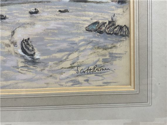 Walter Graham Scott-Brown | View Across the Thames | MutualArt