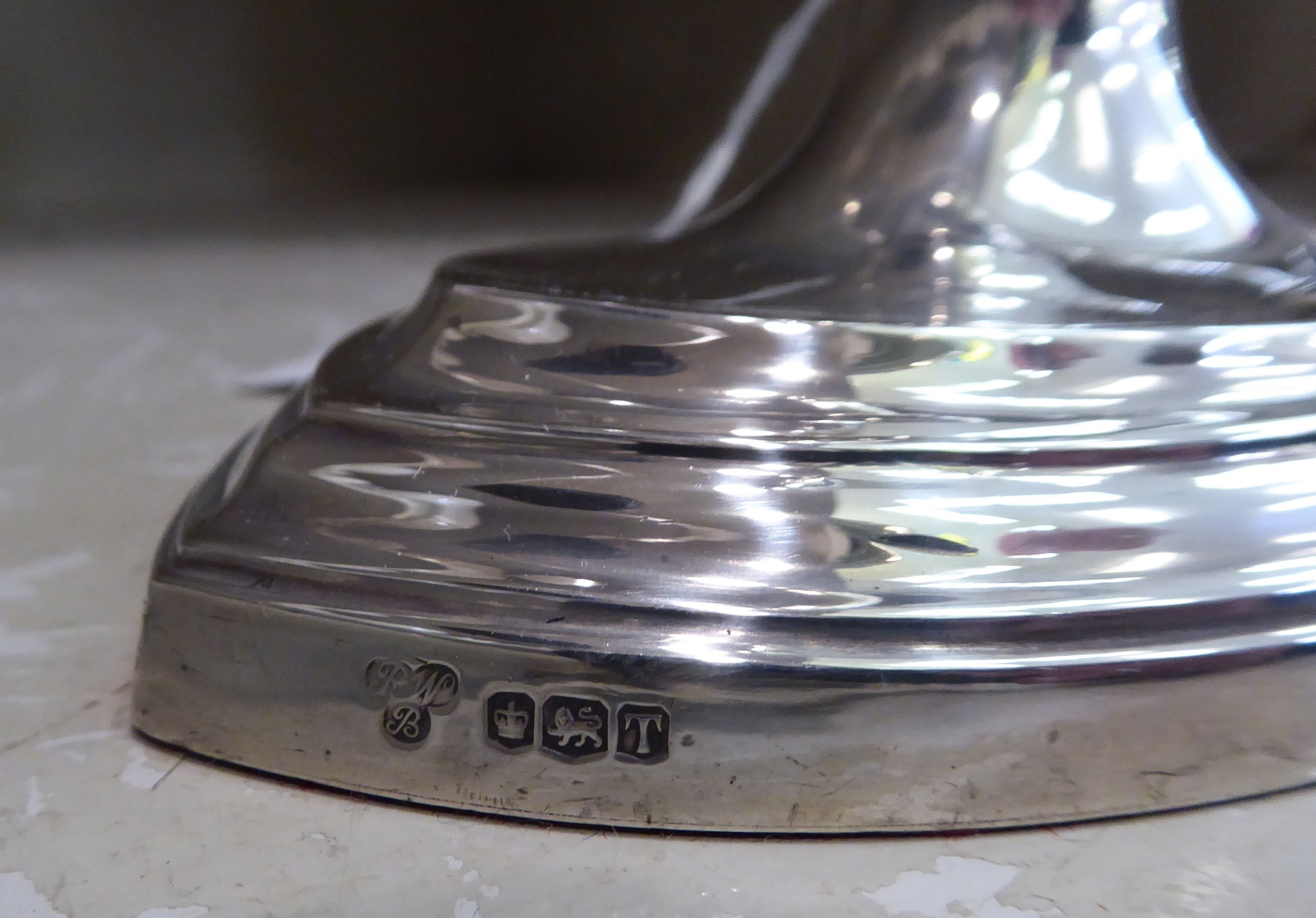 Sheffield | A pair of Queen Elizabeth II loaded silver candlesticks of ...