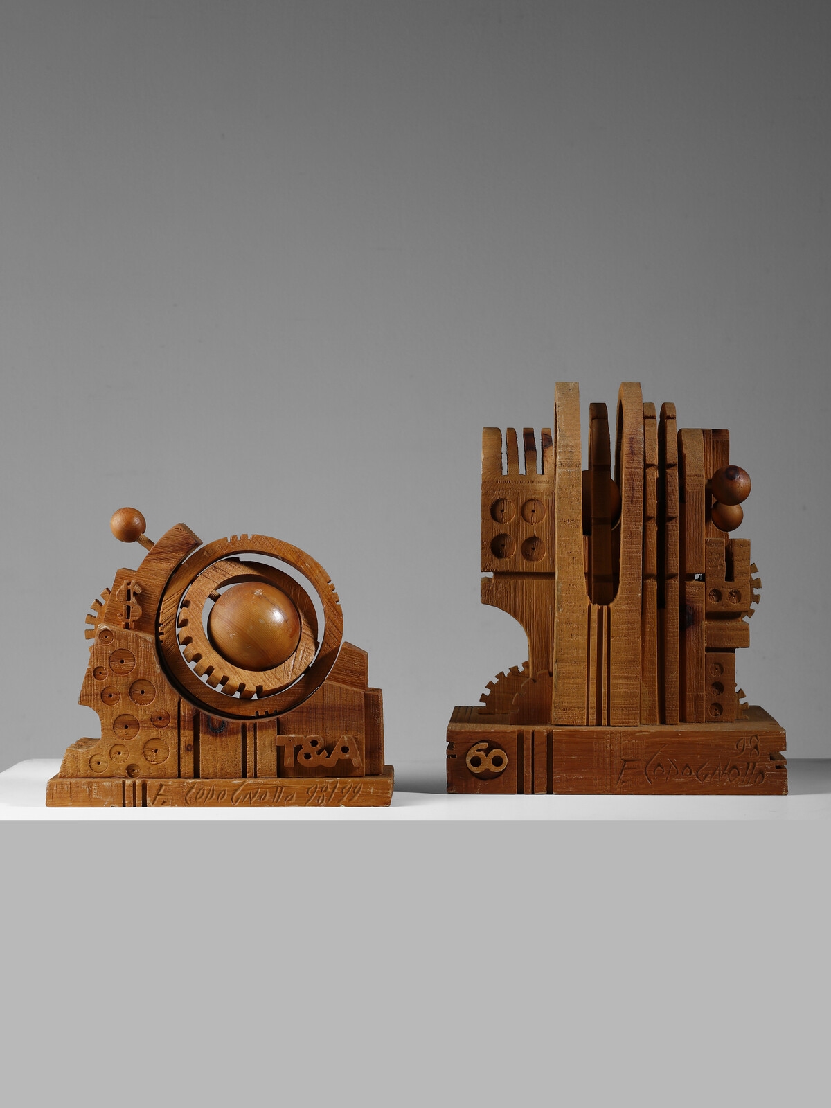 Ferdinando Codognotto | Two all-round sculptures (1998 - 1999) | MutualArt