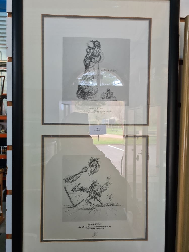 Salvador Dalí | Two framed pictures of Salvador Dali prints, modern ...