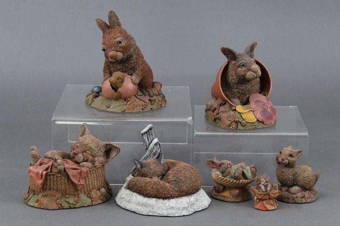 Tim Wolfe | Tracks Series Animal Figurines (7) (1990s) | MutualArt
