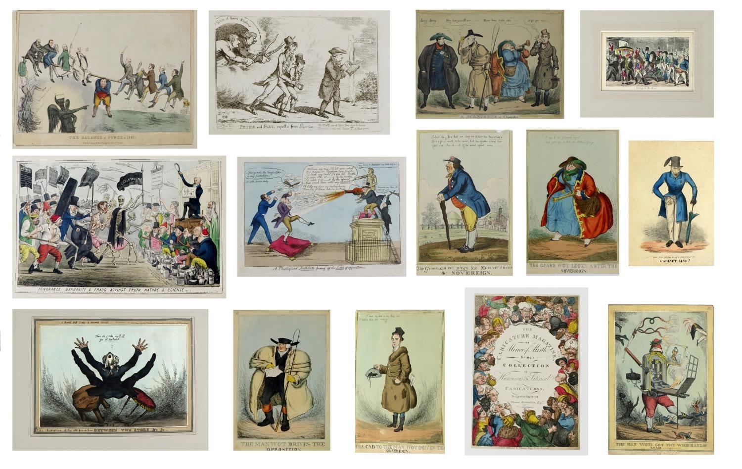 Thomas Rowlandson | A portfolio of satirical coloured engraved Prints ...