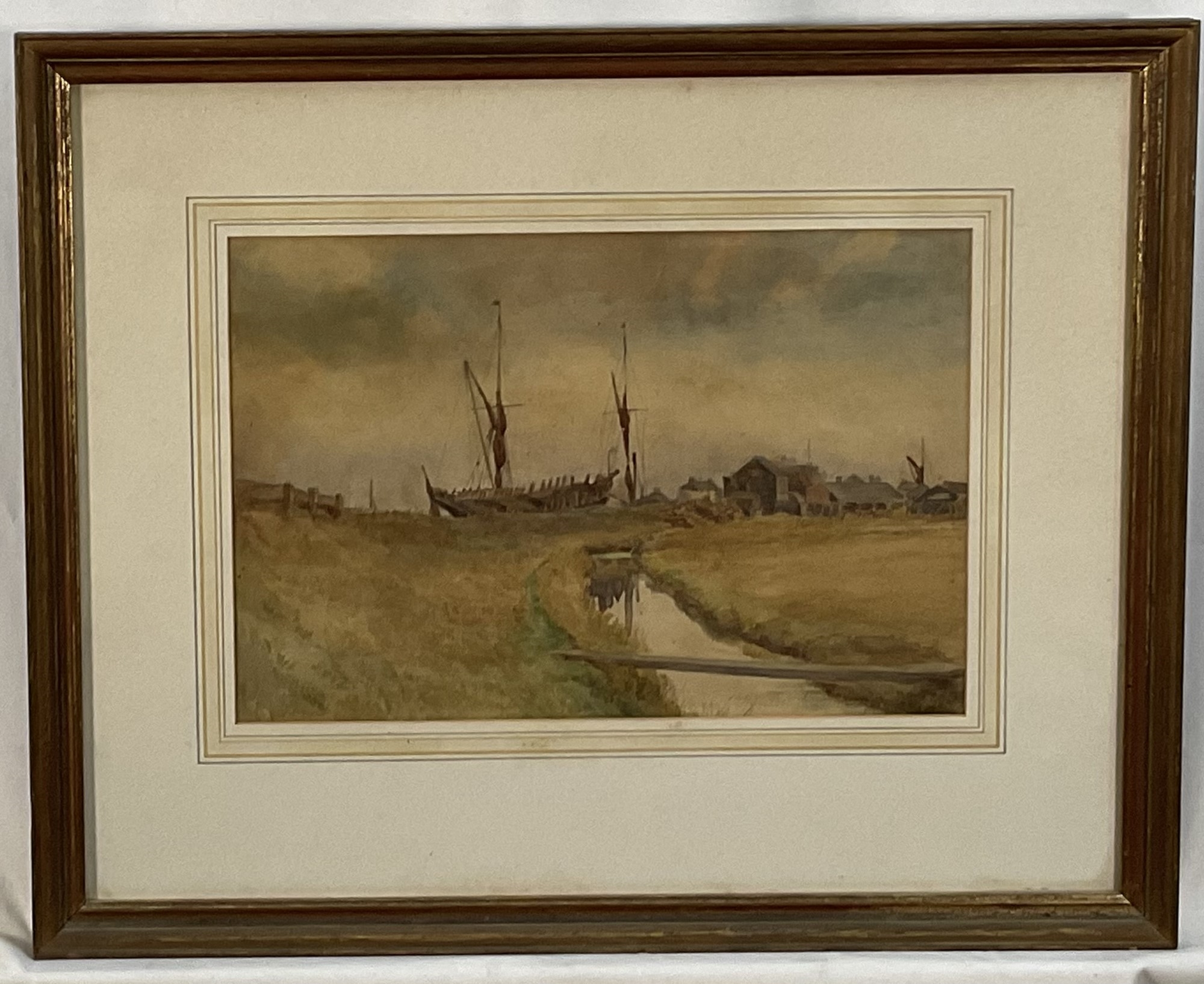 Arthur Briscoe | Barges on the Shore | MutualArt