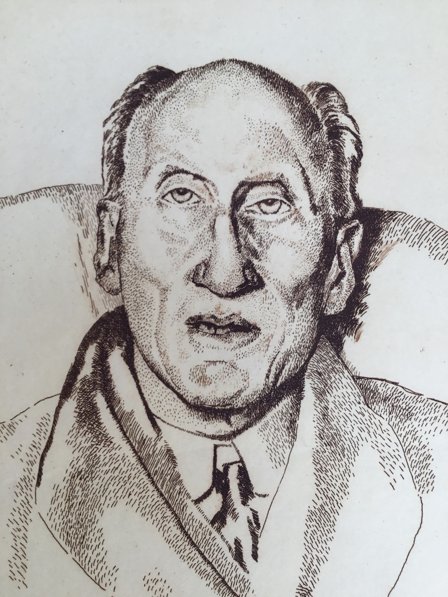 John Wheatley | 1955) pair of etchings - seated man signed and dated ...