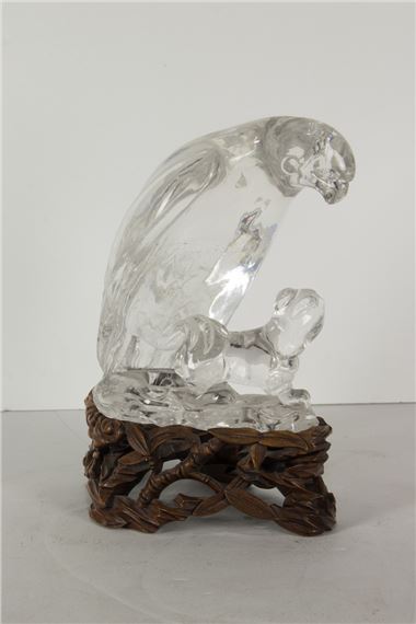Chinese School, 20th Century | A Chinese rock crystal carving of a hawk ...