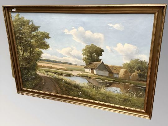 L. Johansen | Pathway by a lake | MutualArt
