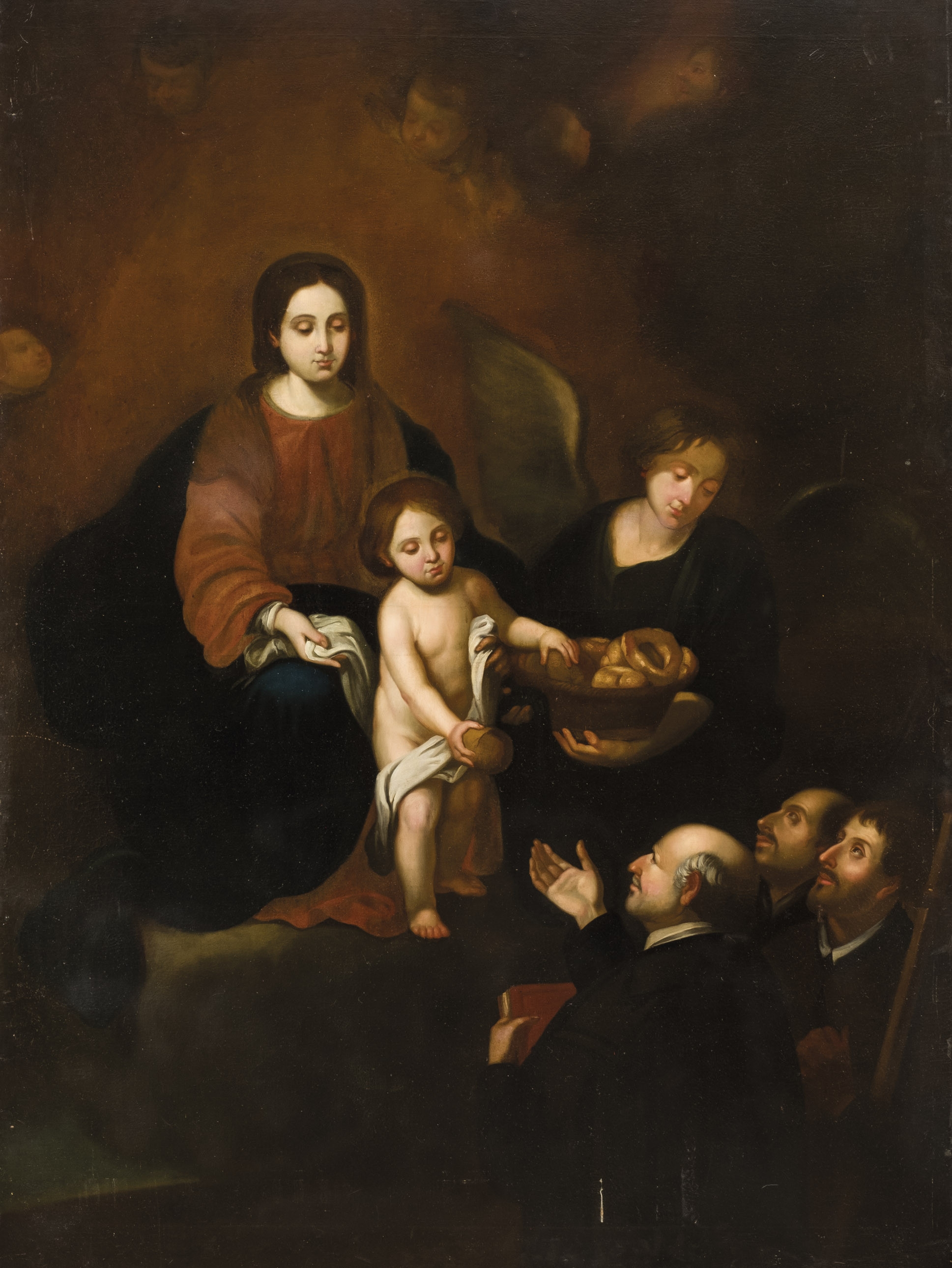 Bartolomé Estebán‏ Murillo | Virgin and Child giving bread to the ...