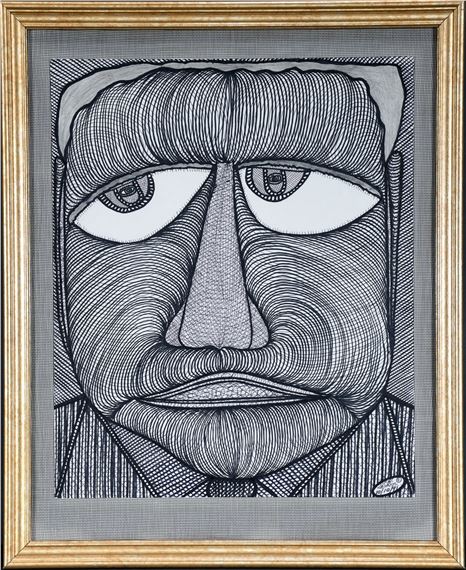 Ted Gordon | Black and White Portrait (1991) | MutualArt