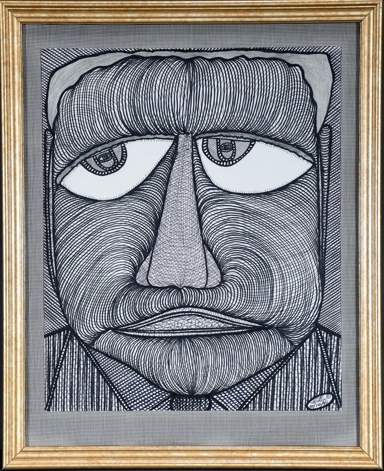 Ted Gordon | Black and White Portrait (1991) | MutualArt