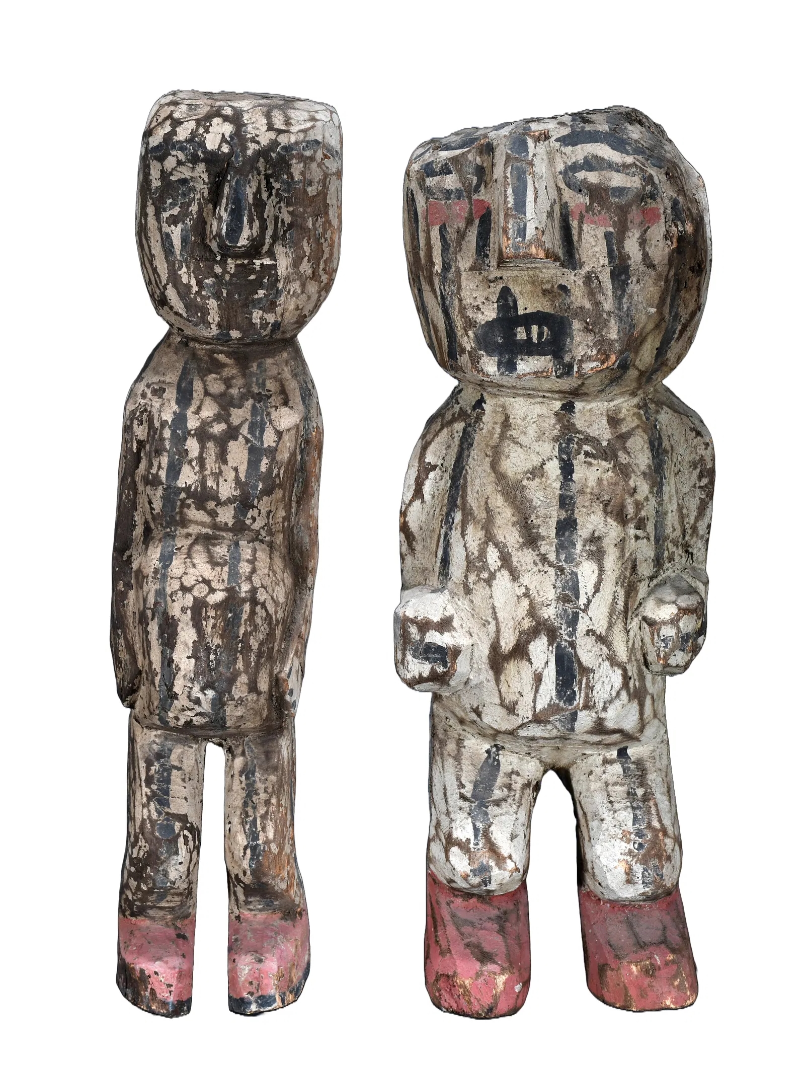 American School | Pair of Skin Walker Kachinas | MutualArt