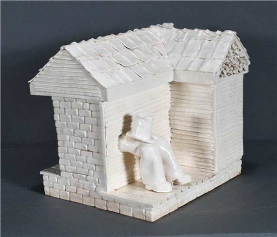 Frank Fleming | Abraham Lincoln and His Cabin (1975) | MutualArt