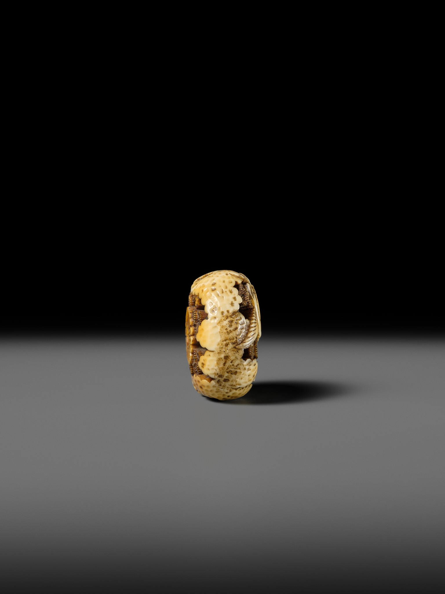 Japanese School, 19th Century | A FINE WALRUS TUSK RYUSA MANJU NETSUKE ...