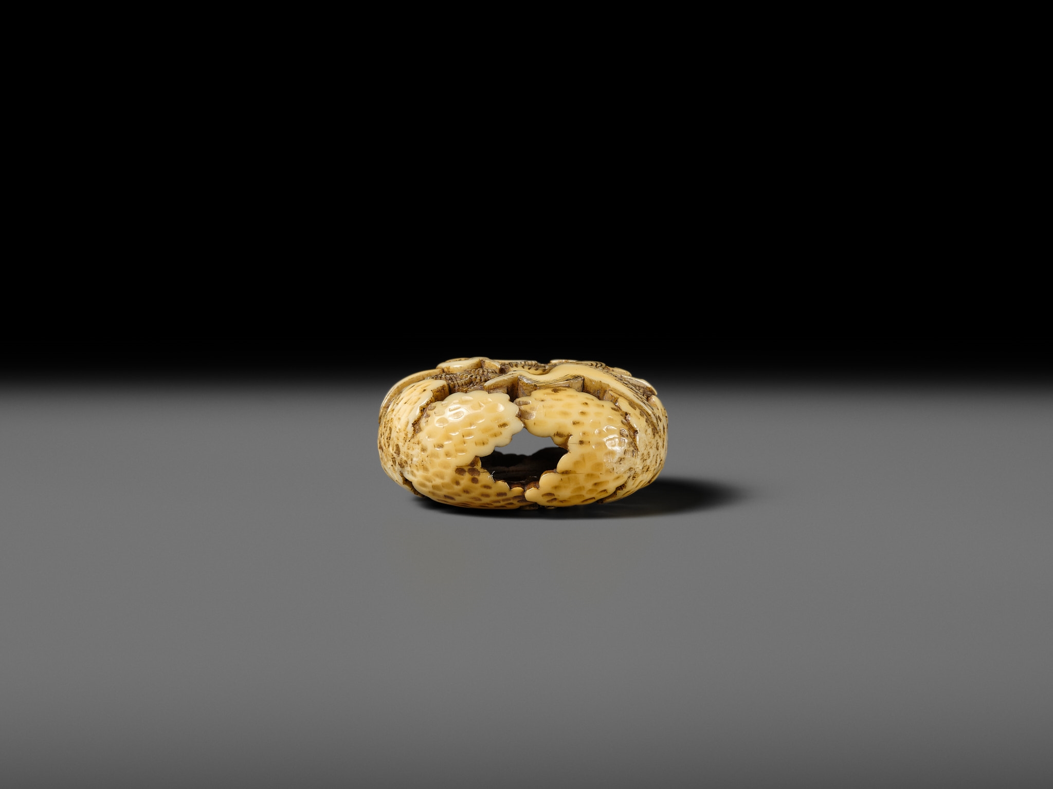 Japanese School, 19th Century | A FINE WALRUS TUSK RYUSA MANJU NETSUKE ...