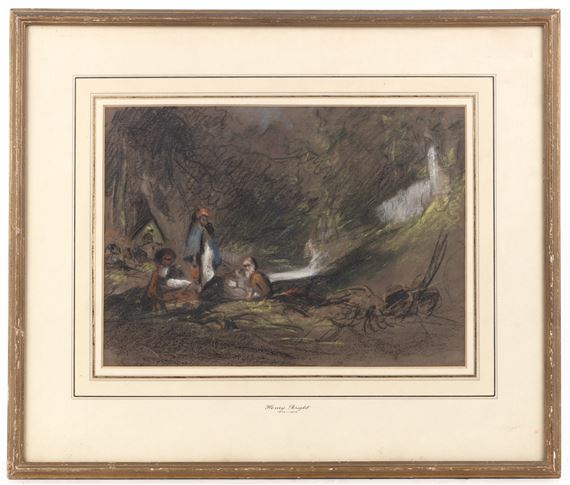 Henry Bright | The camp fire (1810 - 1814) | MutualArt