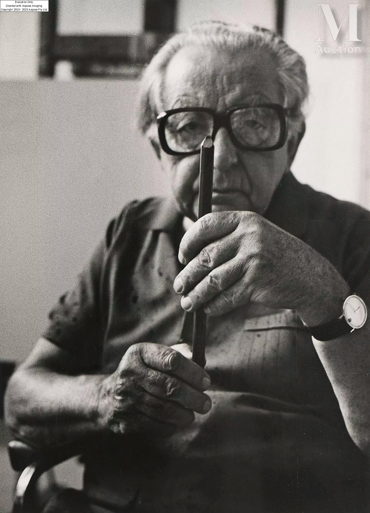 André Villers | Portrait de Hans Hartung, 1985 (1985) | MutualArt