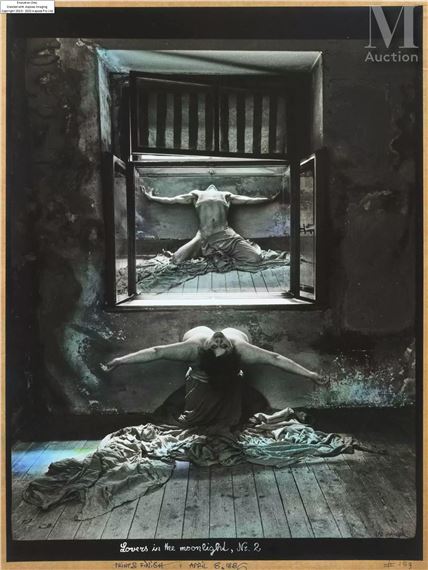 Jan Saudek | Lovers in the moonlight, n°2, 1986 (1986) | MutualArt