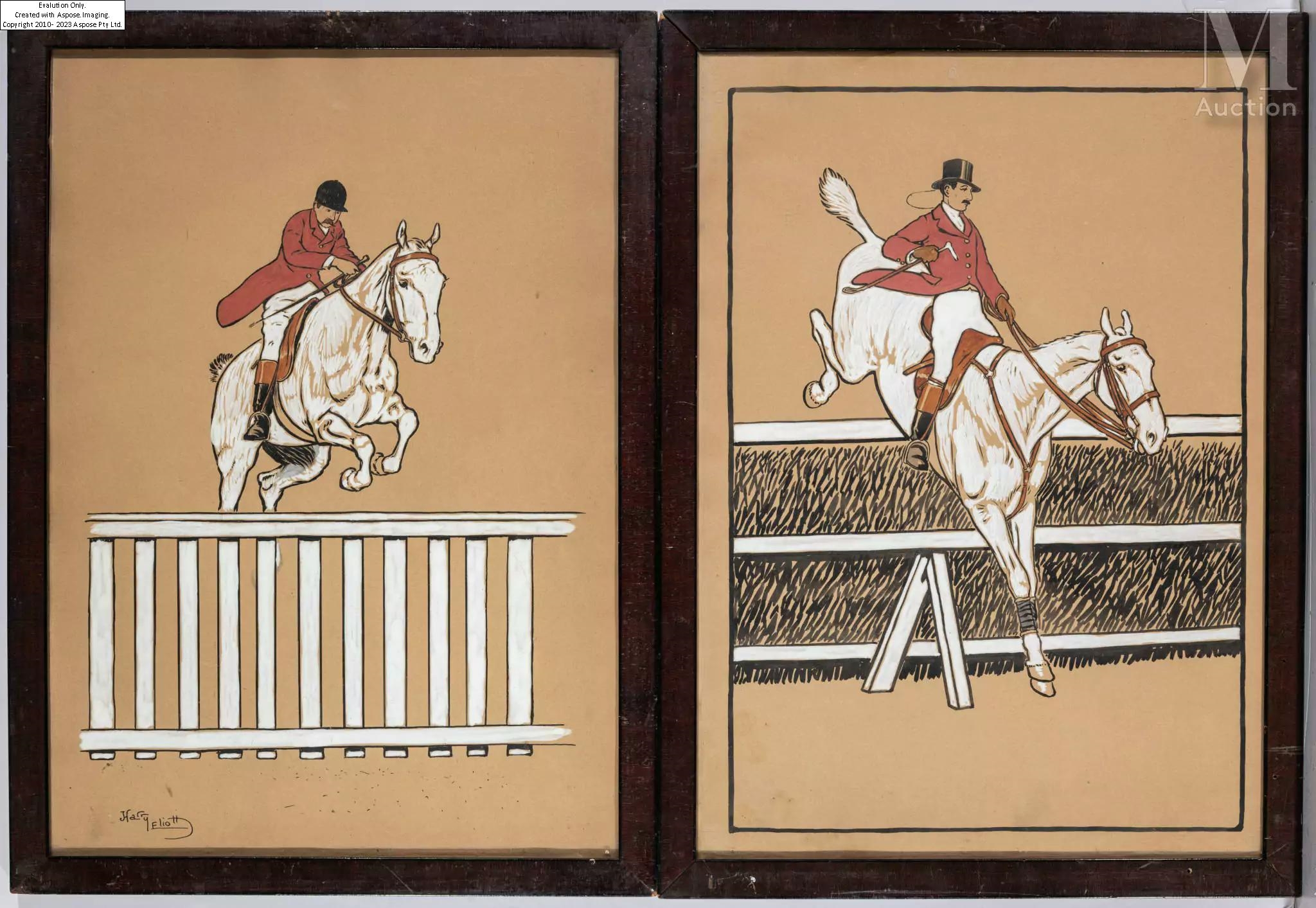 Harry Eliott | Le saut d'obstacles | MutualArt