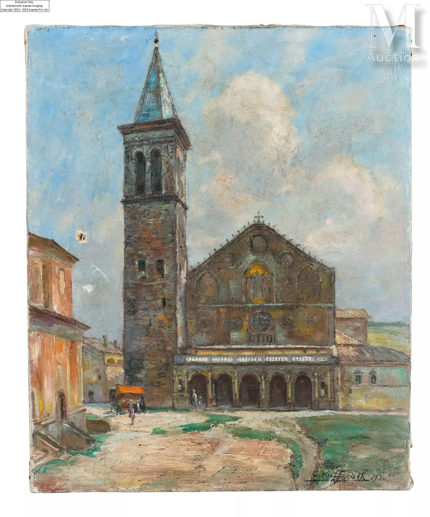 Camille Kufferath | Eglise et son cloché (Circa 1930) | MutualArt