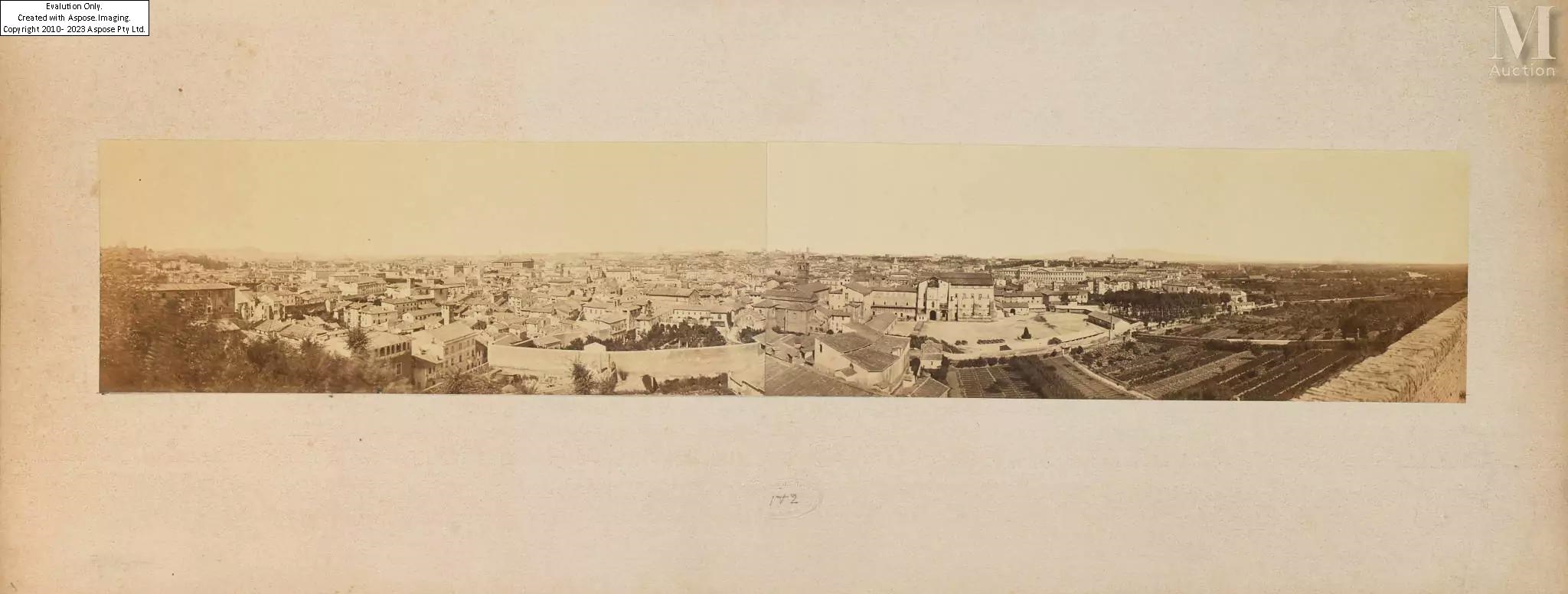 Robert MacPherson | Panorama de Rome depuis le Janicule (Circa 1858 ...