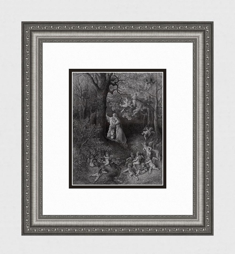 Gustave Doré | Angelica and Medoro write their names on every ...